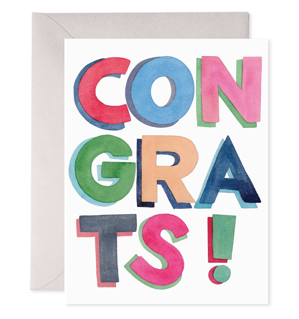 Colorful Congrats | Greeting Card – The Paper Mouse