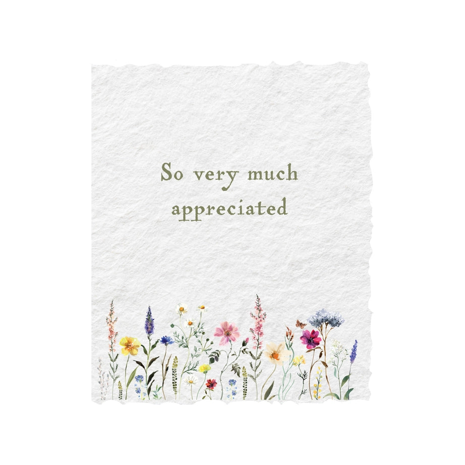 So Very Much Appreciated | Greeting Card – The Paper Mouse