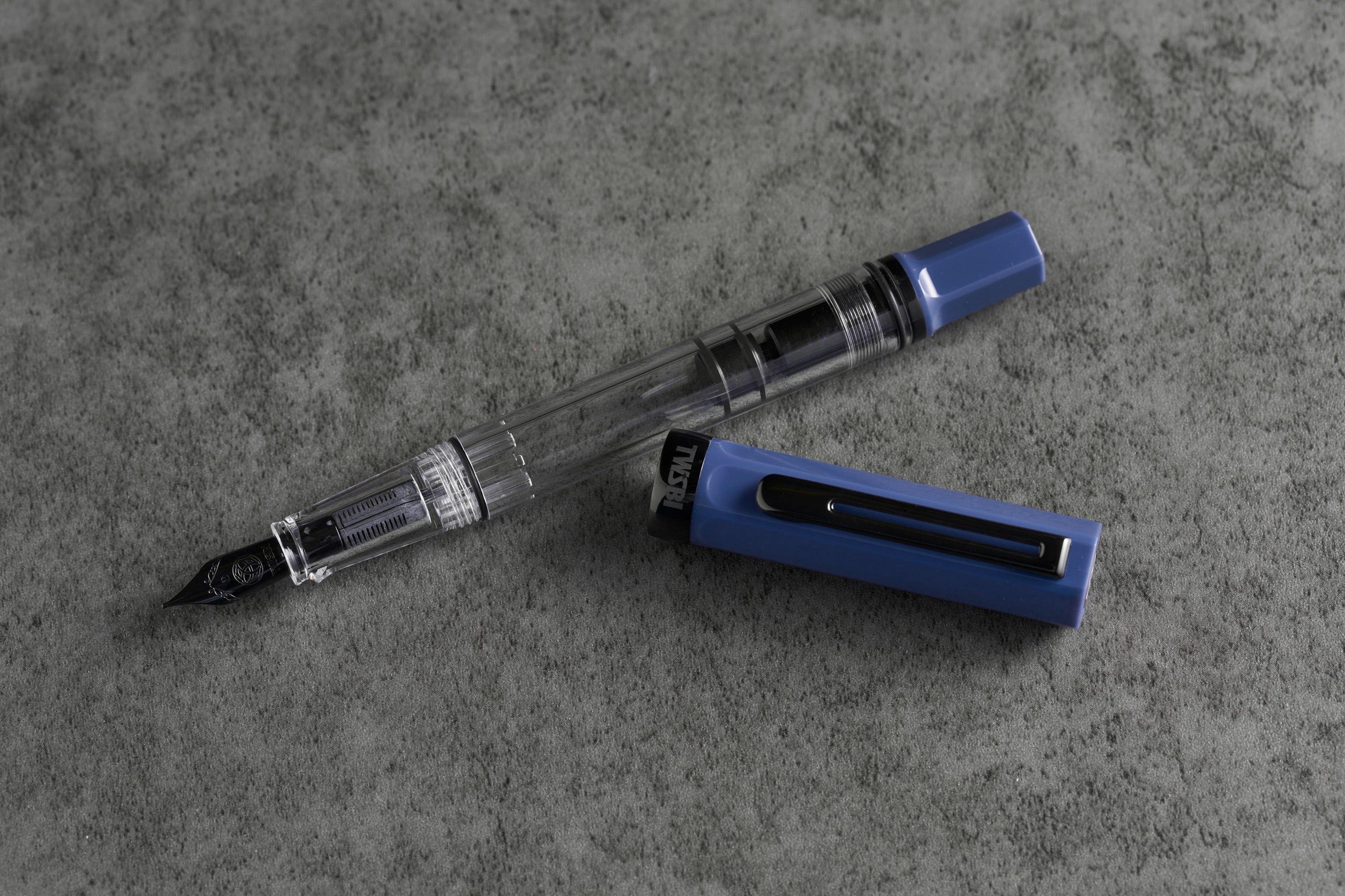 ECO Fountain Pen | Slate Blue with Onyx – The Paper Mouse