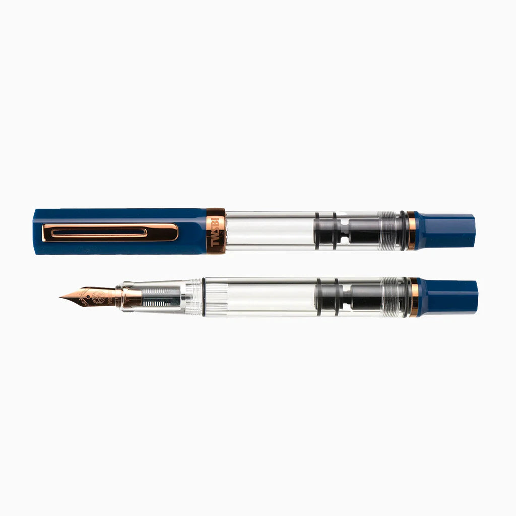 ECO Fountain Pen | Indigo Blue with Bronze Accent – The Paper Mouse