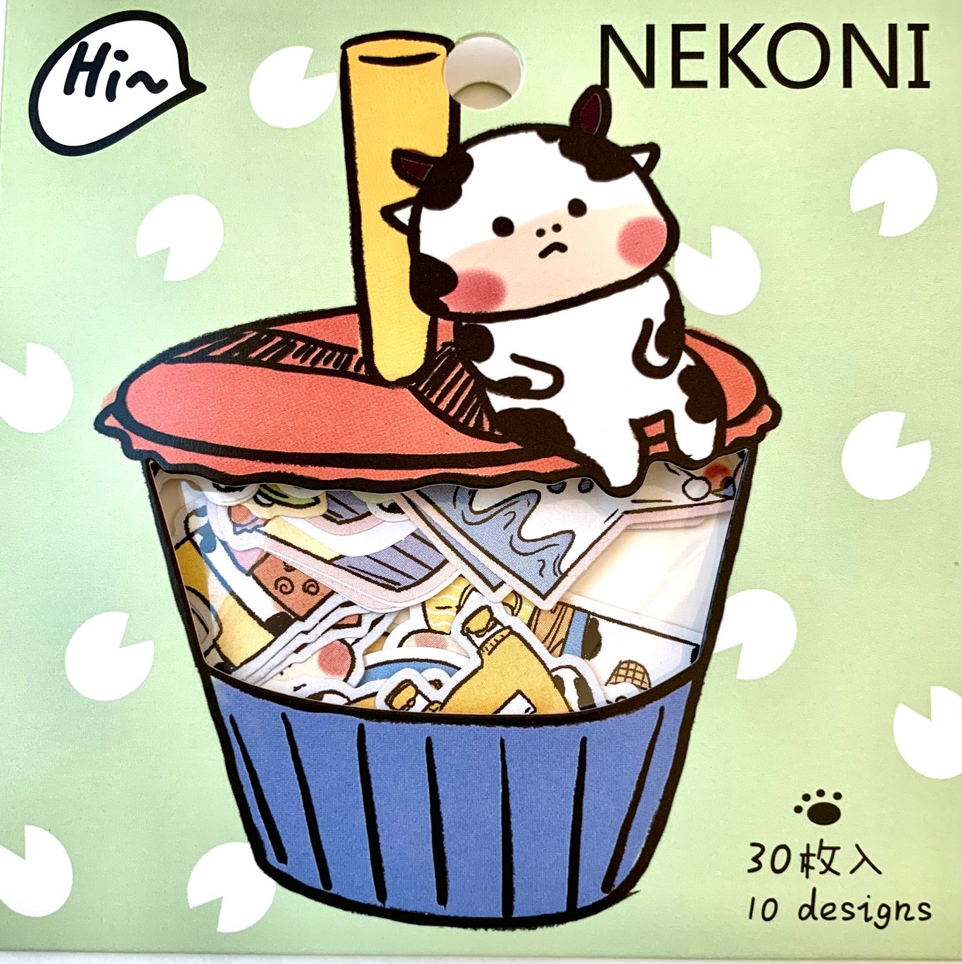 Cow Boba Sticker Set – The Paper Mouse