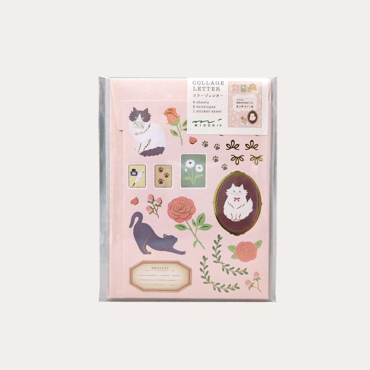 Cats and Flowers Collage Letter Set – The Paper Mouse