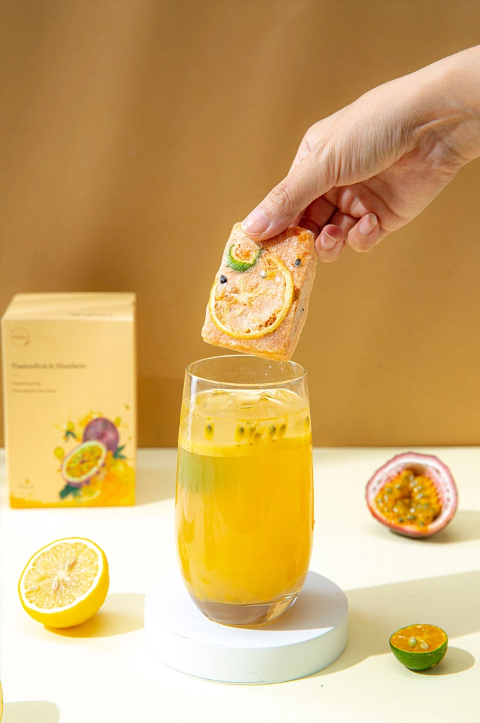 Passionfruit and Mandarin Fresh Fruit Tea – The Paper Mouse