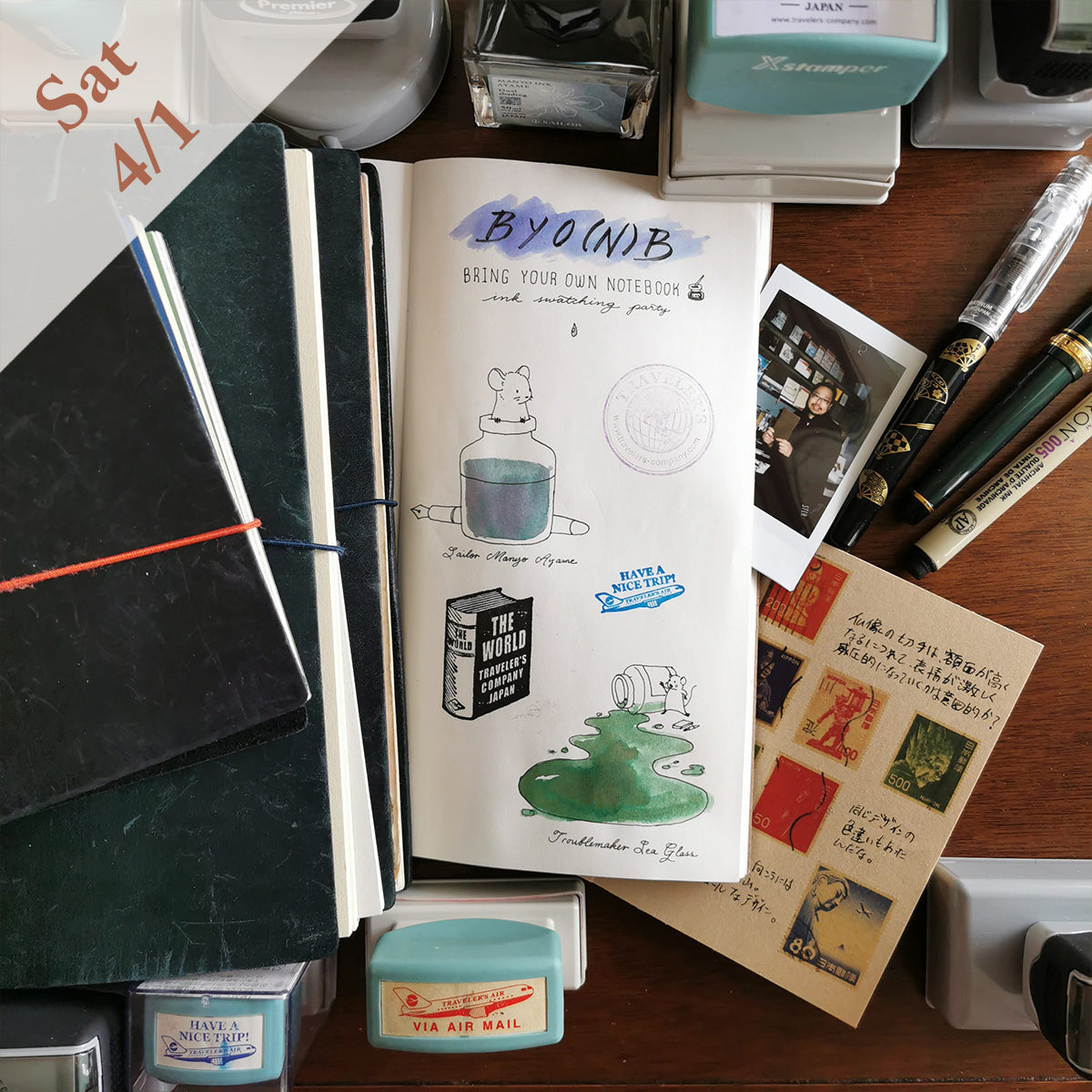 Bring Your Own Notebook Ink Swatching Party – The Paper Mouse