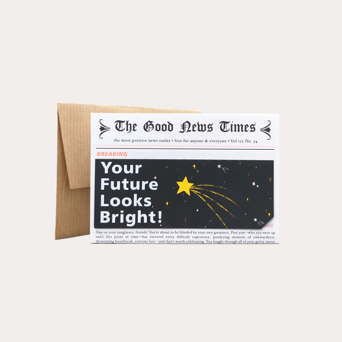 Good News | Pop Up Greeting Card – The Paper Mouse